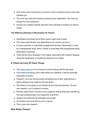 Step-by-Step Guide to Write a Thesis Dissertation by United Innovator | PDF