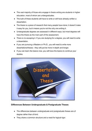 Step-by-Step Guide to Write a Thesis Dissertation by United Innovator | PDF