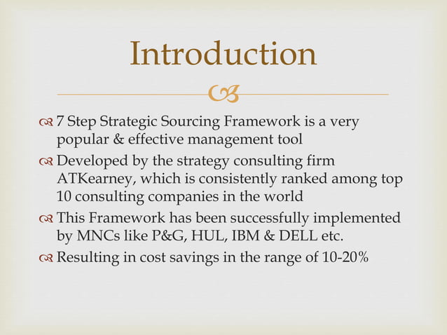 7 step strategic sourcing | PPTX