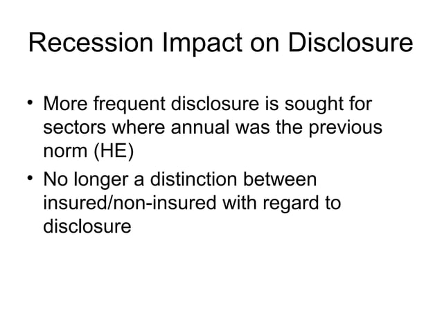 7- Impact of the Recession- Steve Whalen | PPT