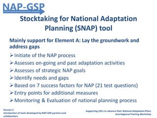 Stocktaking for national adaptation planning (SNAP) tool - GIZ | PDF