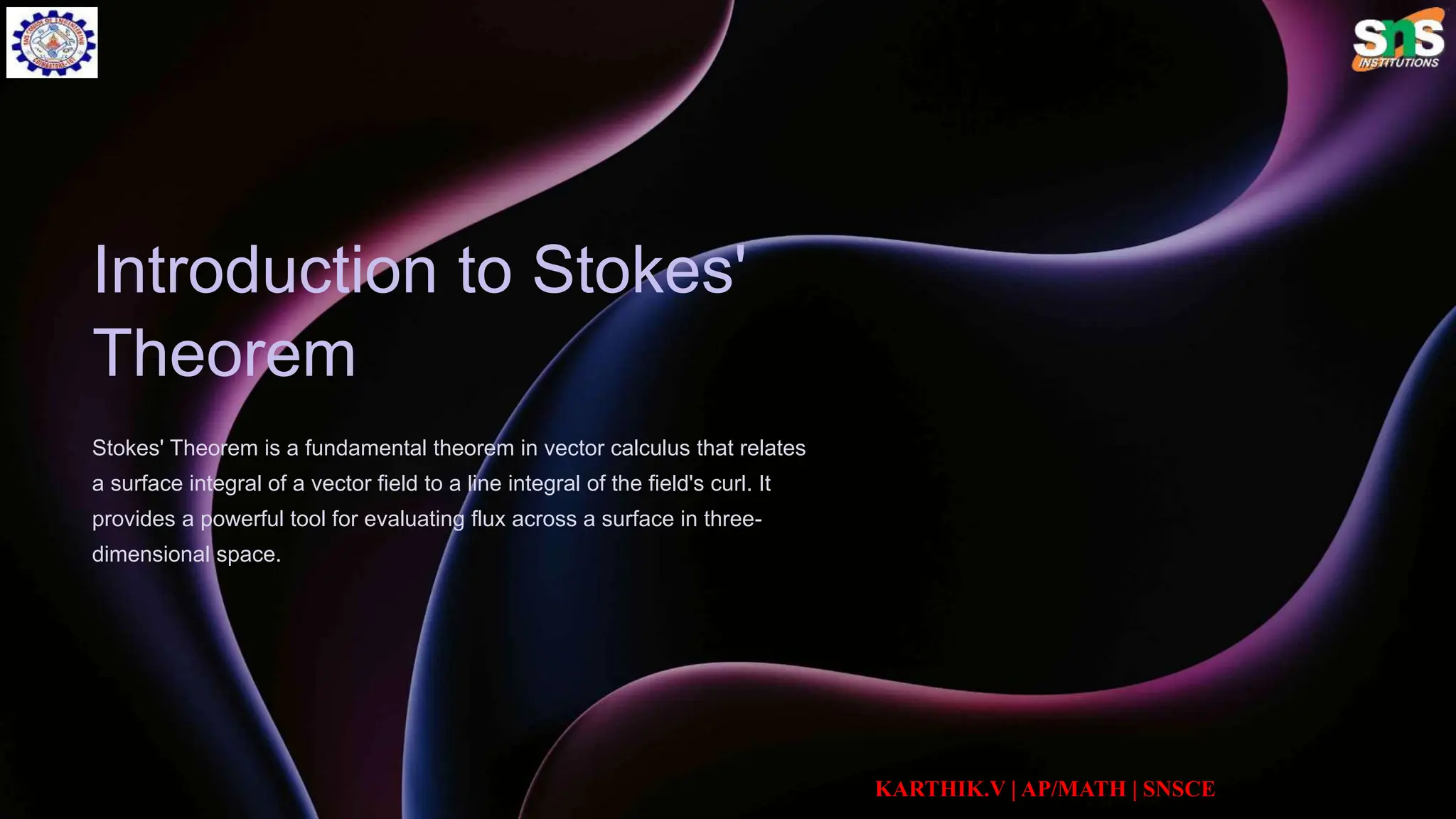 7 stokes theorem with explanation .pptx