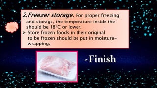 7 storing meat | PPTX | Barbecues and Grilling | Food & Drink