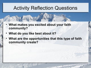 PD2015 Story of Faith Community | PPT