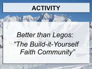 PD2015 Story of Faith Community | PPT