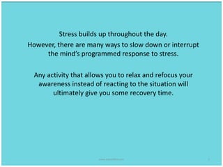 Seven Proven Stress - Busters That Work | PPTX