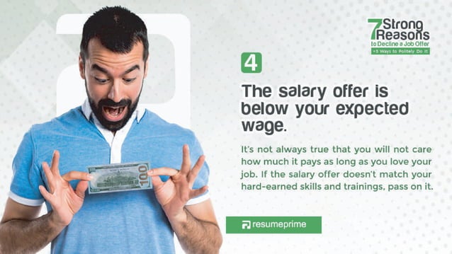 7 Strong Reasons to Decline a Job Offer | PDF