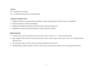 Structuri_textuale -proiect didactic clasa a 7 a | PDF