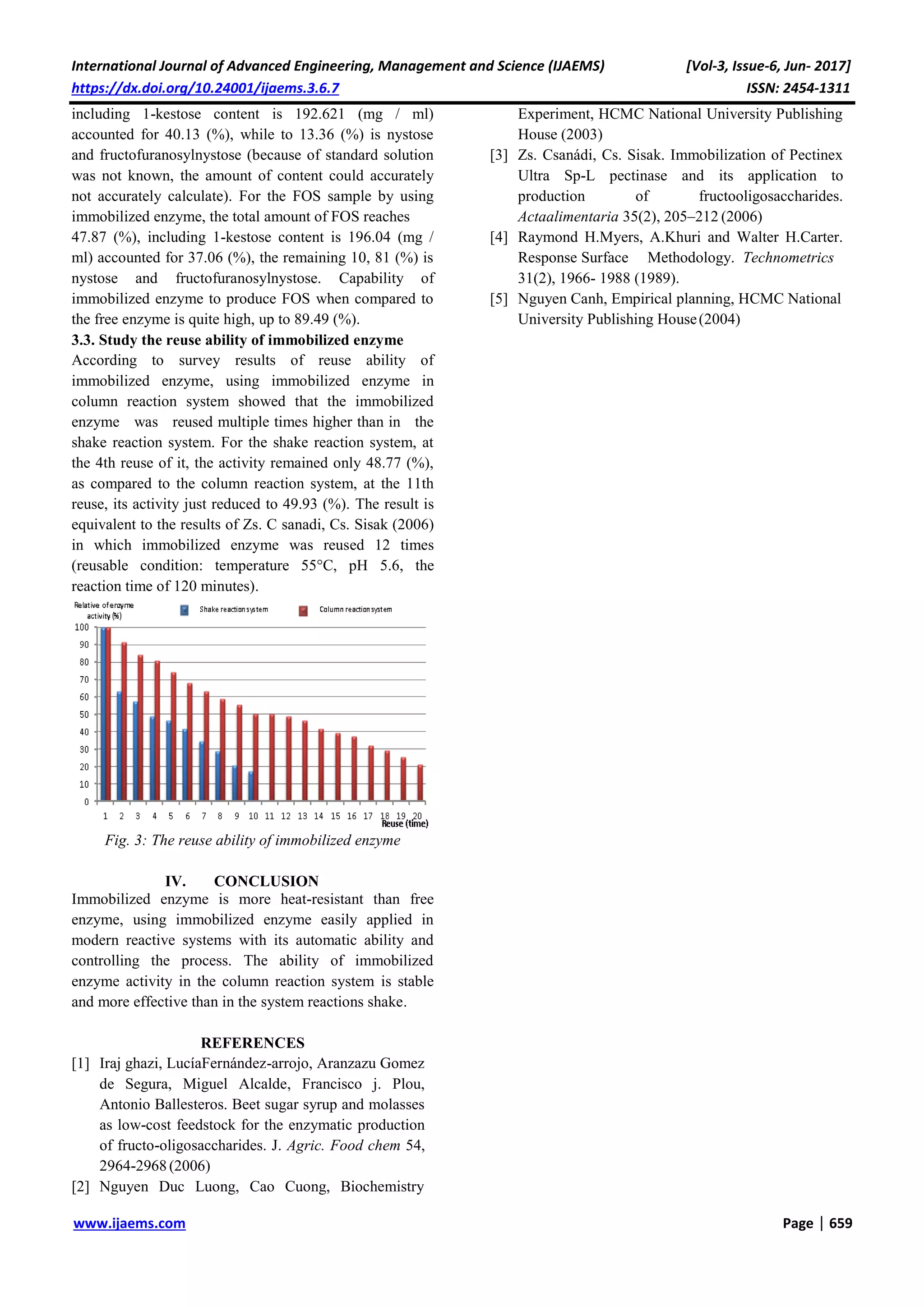 Study on Fructooligosaccharide (Fos) Production By Enzyme Pectinex ...