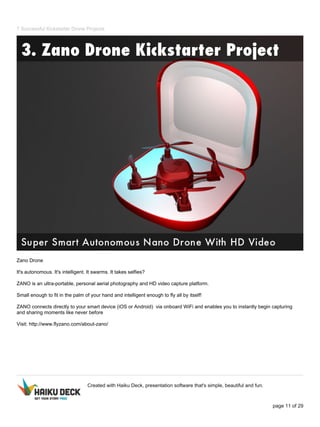 7 Successful Kickstarter Drone Projects | PDF