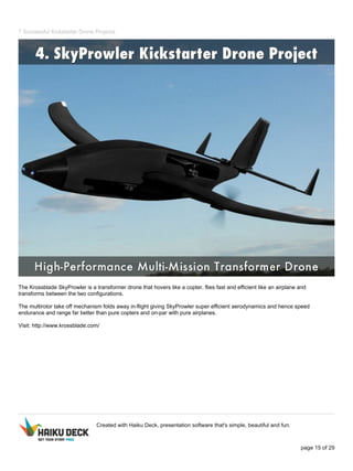 7 Successful Kickstarter Drone Projects | PDF