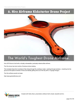 7 Successful Kickstarter Drone Projects | PDF