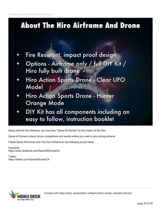 7 Successful Kickstarter Drone Projects | PDF