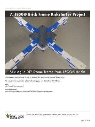 7 Successful Kickstarter Drone Projects | PDF