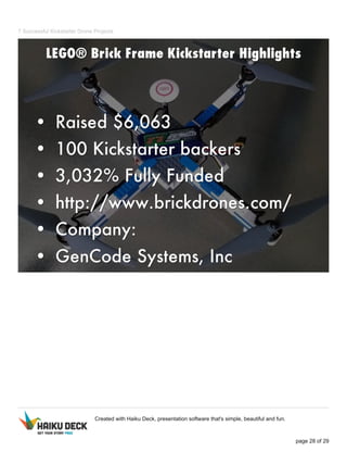 7 Successful Kickstarter Drone Projects | PDF