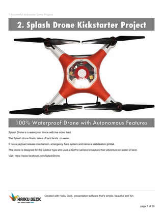 7 Successful Kickstarter Drone Projects | PDF