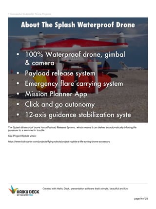 7 Successful Kickstarter Drone Projects | PDF