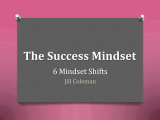 The Success Mindset: 6 Mental Shifts | PPTX