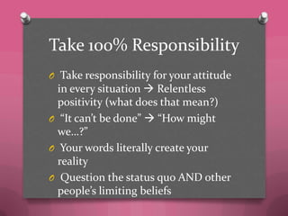 The Success Mindset: 6 Mental Shifts | PPTX