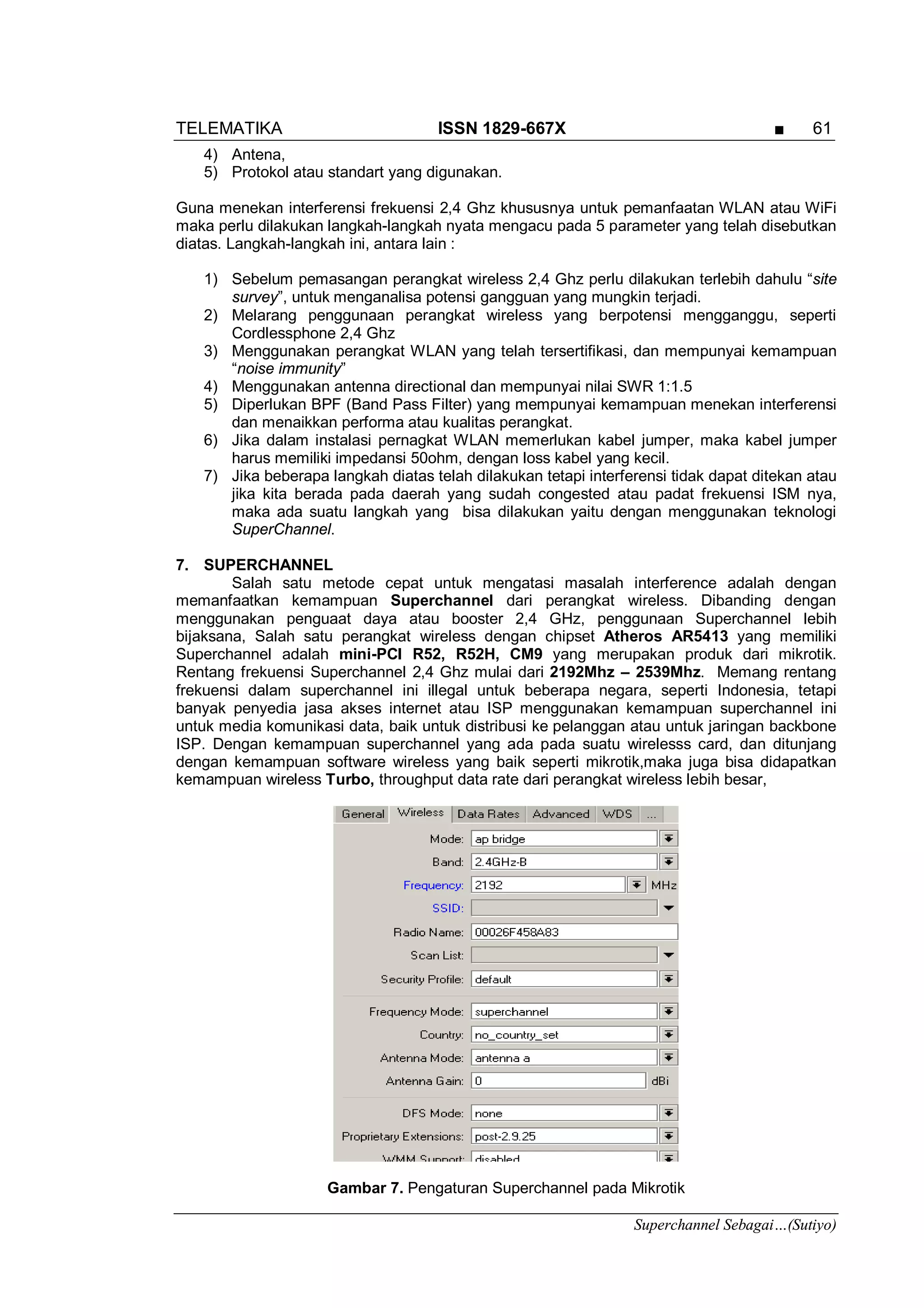 7 superchannel mikrotik sutiyo | PDF