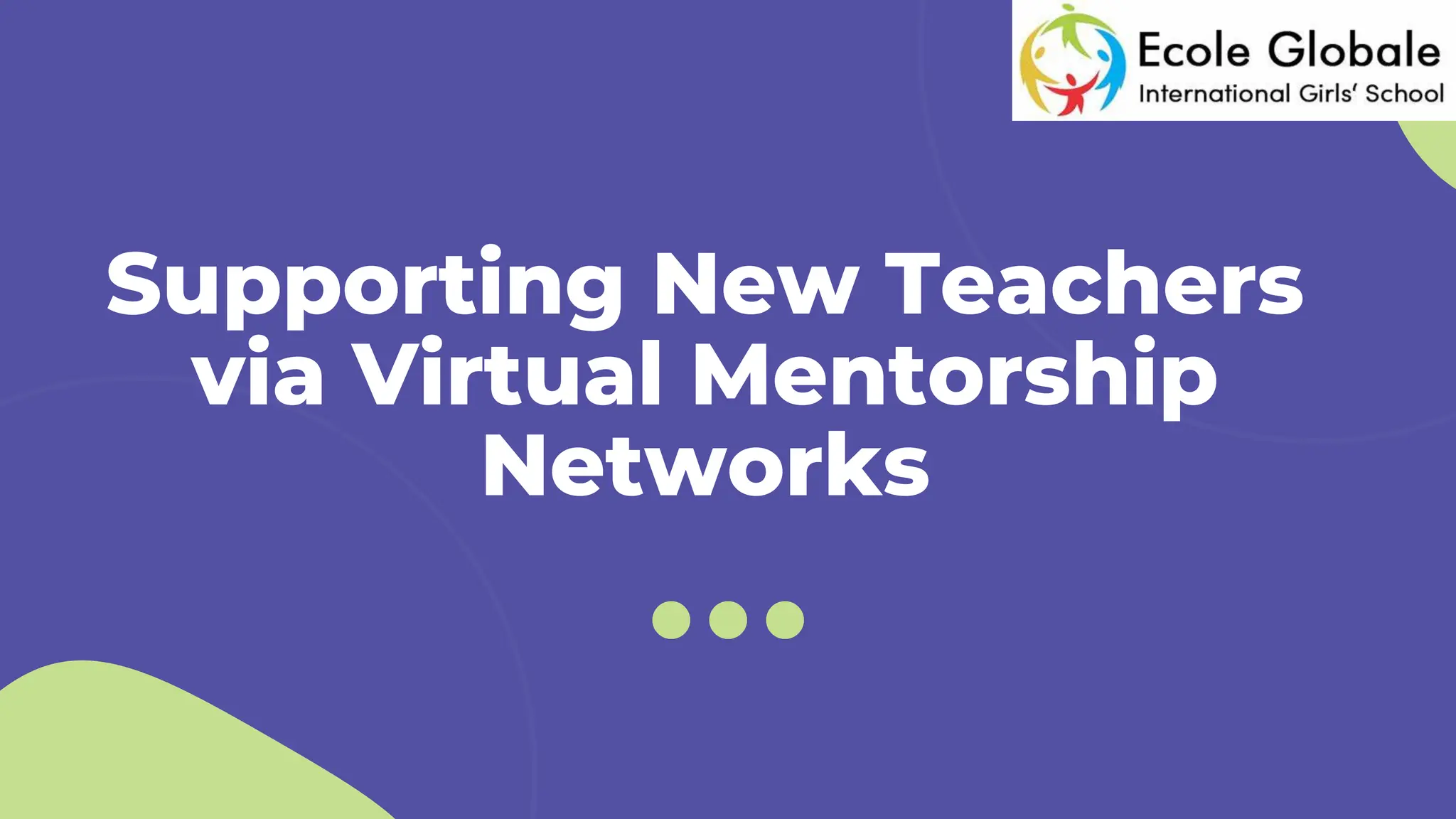 Supporting New Teachers via Virtual Mentorship networks | PDF