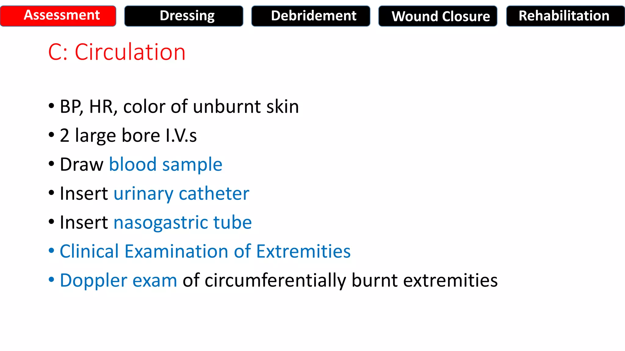 BURNS: Surgical Management | PPTX