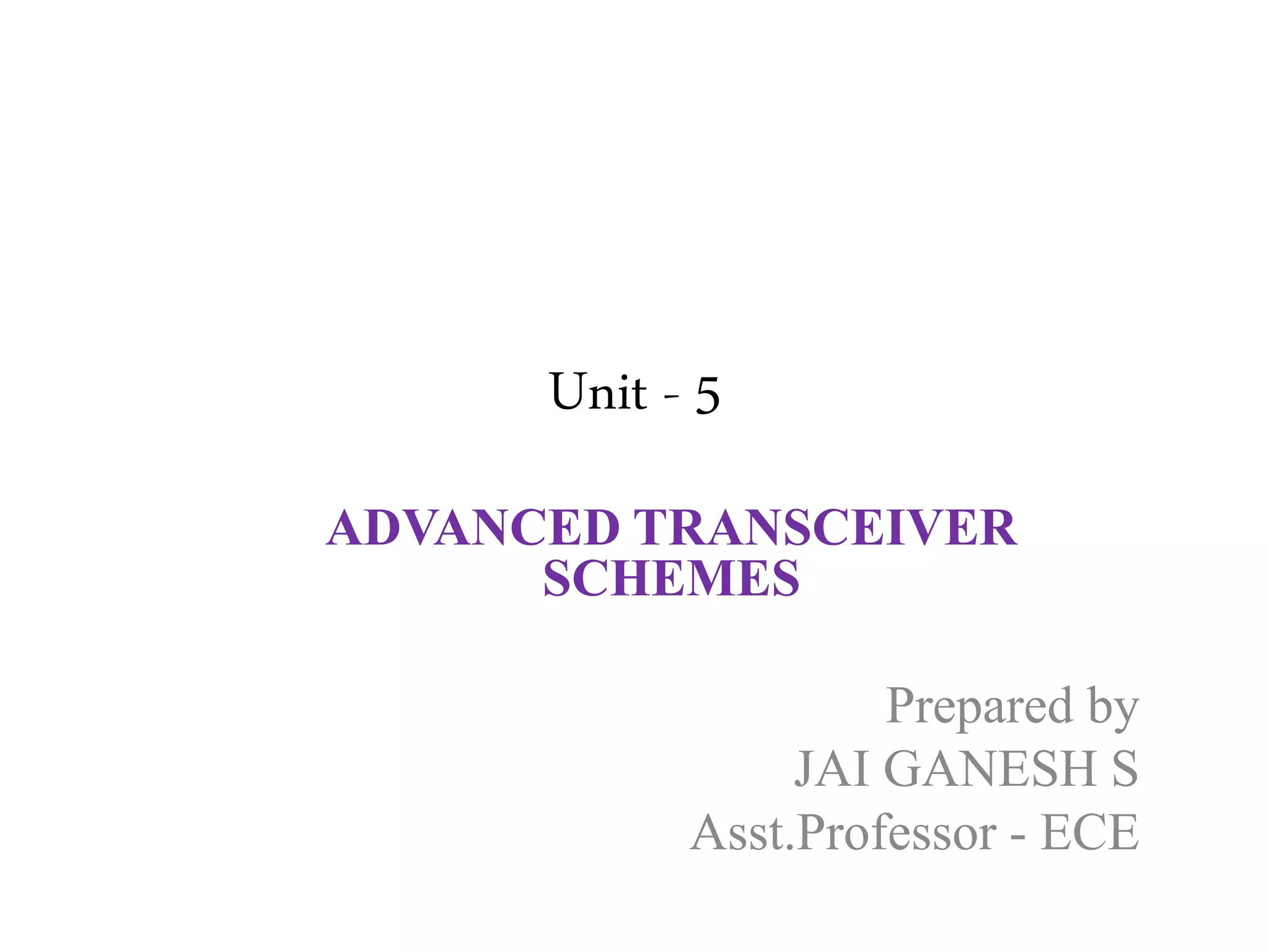 Ec 2401 wireless communication unit 5 | PPTX