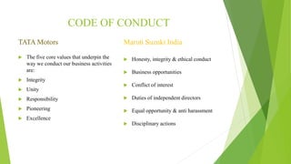 7 tata motors and maruti suzuki | PPTX | Automotive Industry | Industries