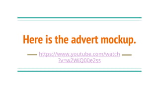 Advertisement pitch | PPTX