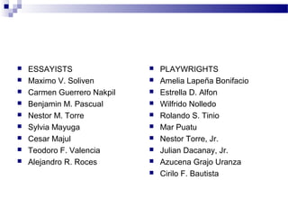 7 teaching philippine literature in english | PPT