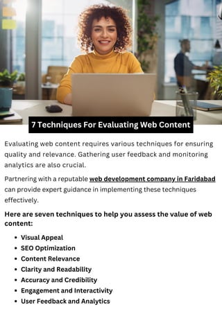 7 Techniques For Evaluating Web Content. | PDF