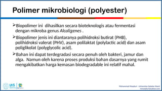 7 Teknologi Biopolimer (1).pptxbnhhjhjkjh | PPT