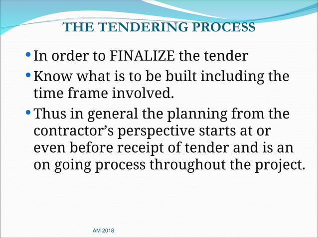 construction management Tender Process.ppt
