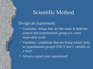 7th Grade Chapter 1 Lesson 1 pgs.3-8 | PPT | Science