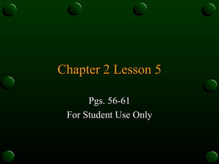 7th Grade Chapter 2 Lesson 5 | PPT