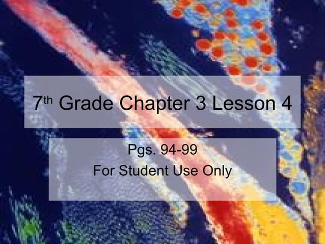 7th Grade Chapter 3 Lesson 4 | PPT