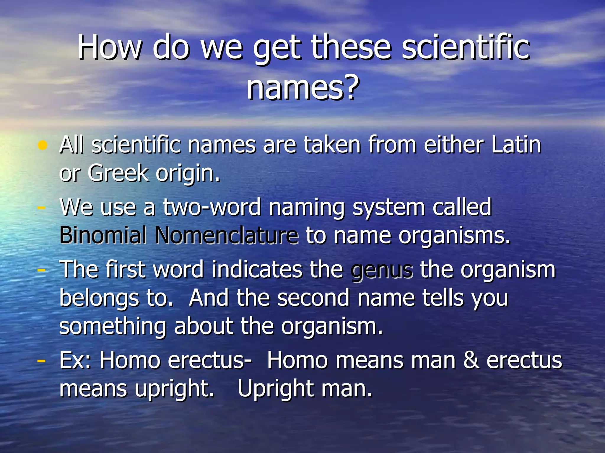 Chapter 1- scientific method, classification | PPT