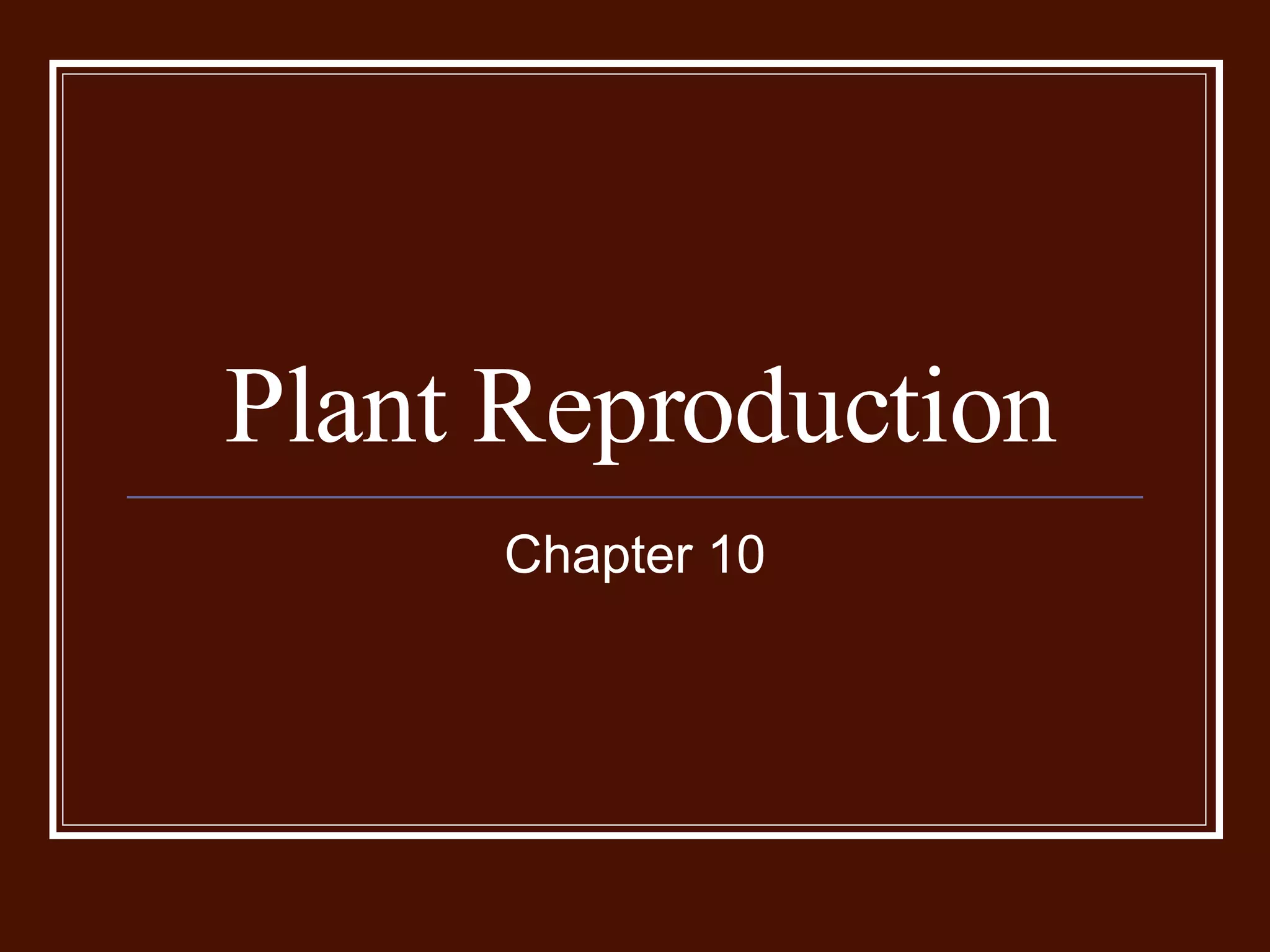 Chapter 10-plant reproduction | PPT