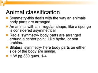 Chapter 12-Intro to animals | PPT