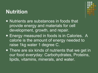 Chapter 18- nutrition, digestion, excretion | PPT