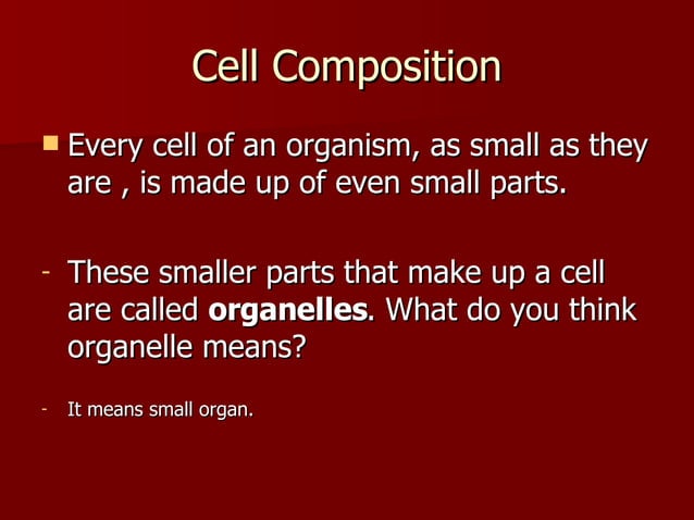 Chapter 2- Cells | PPT