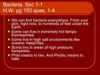 Chapter 7- bacteria | PPT