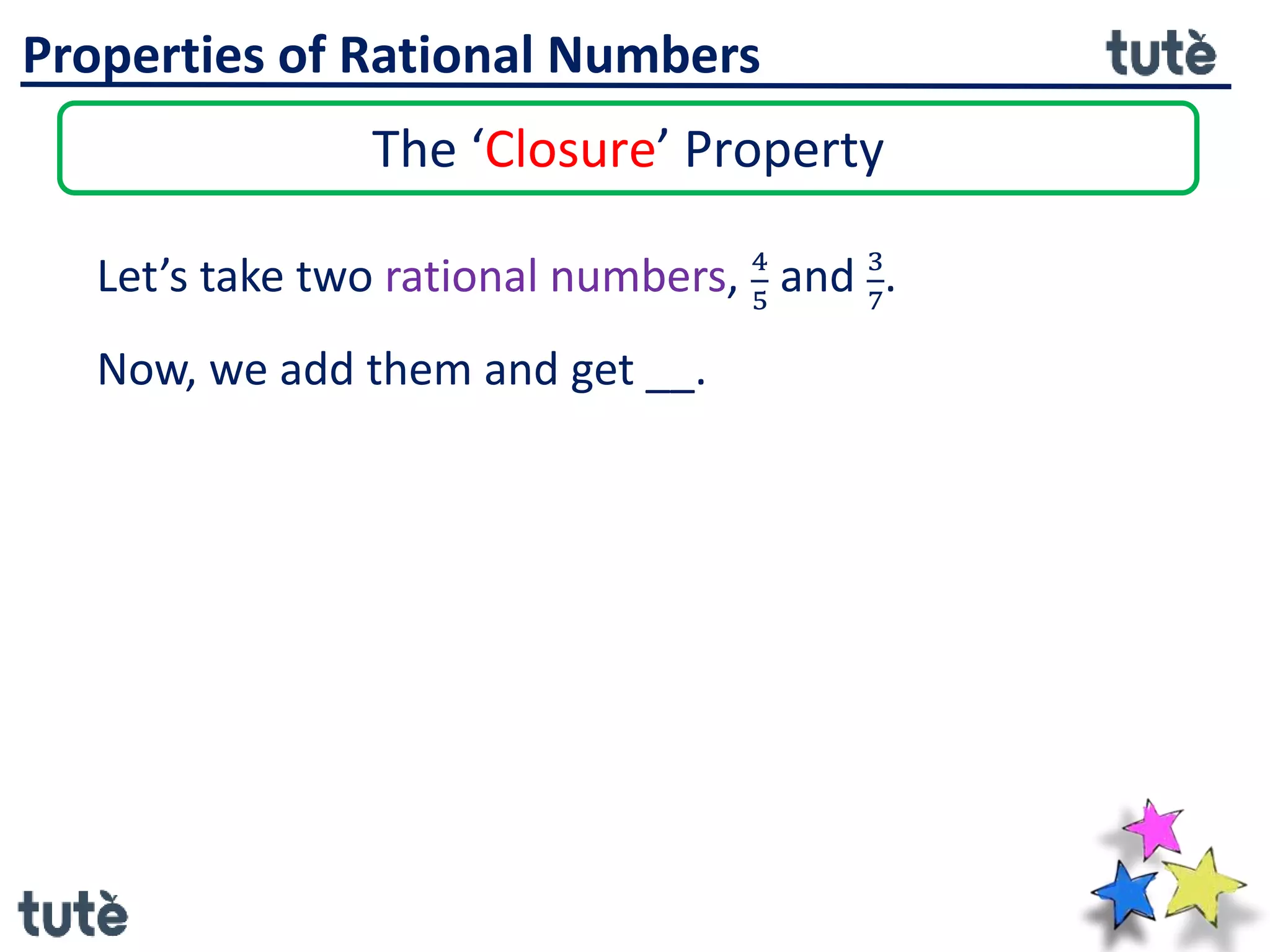 properties of rational numbers-sangh | PPT