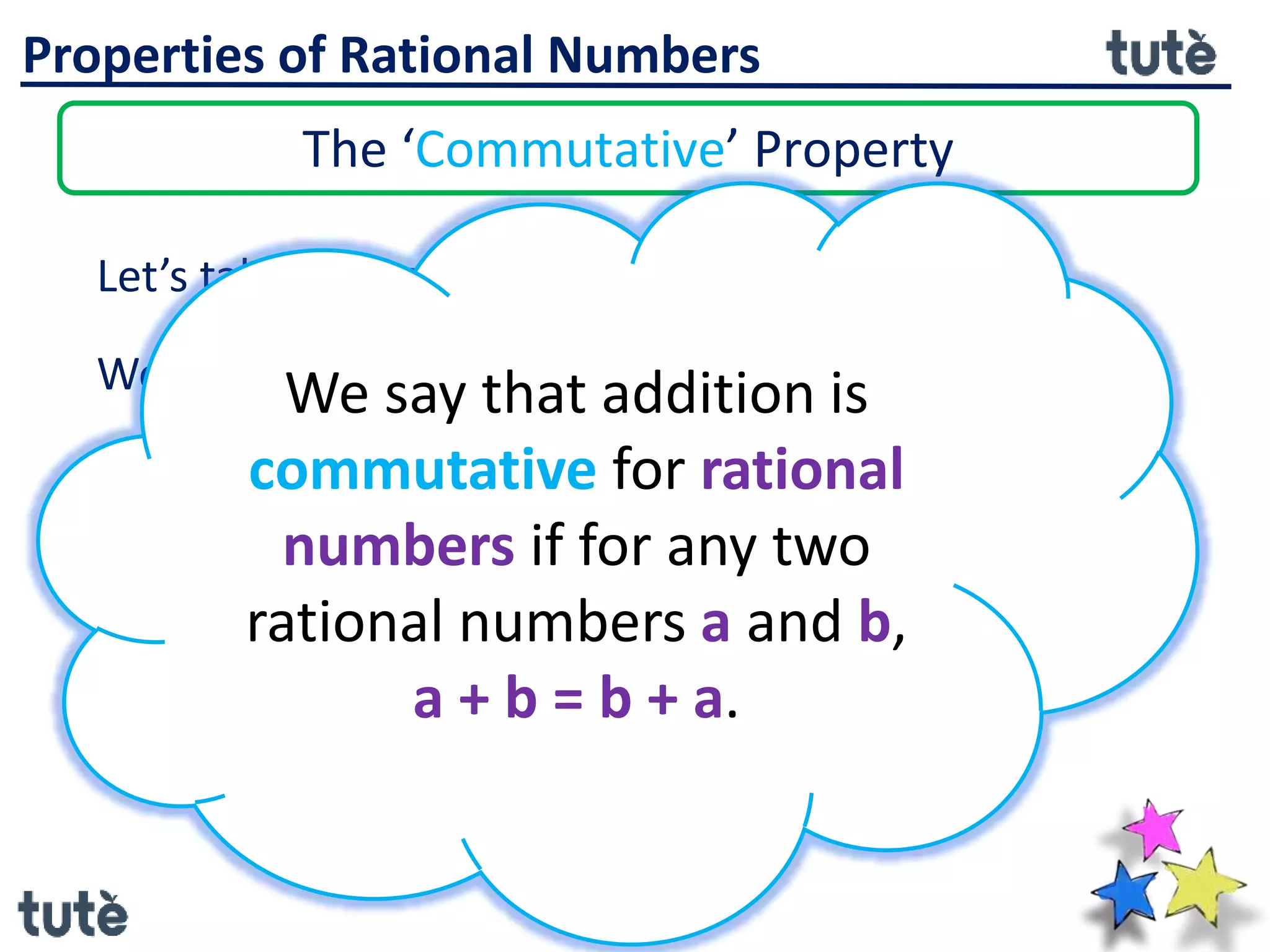 7th Maths - Properties Of Rational Numbers | PPTX