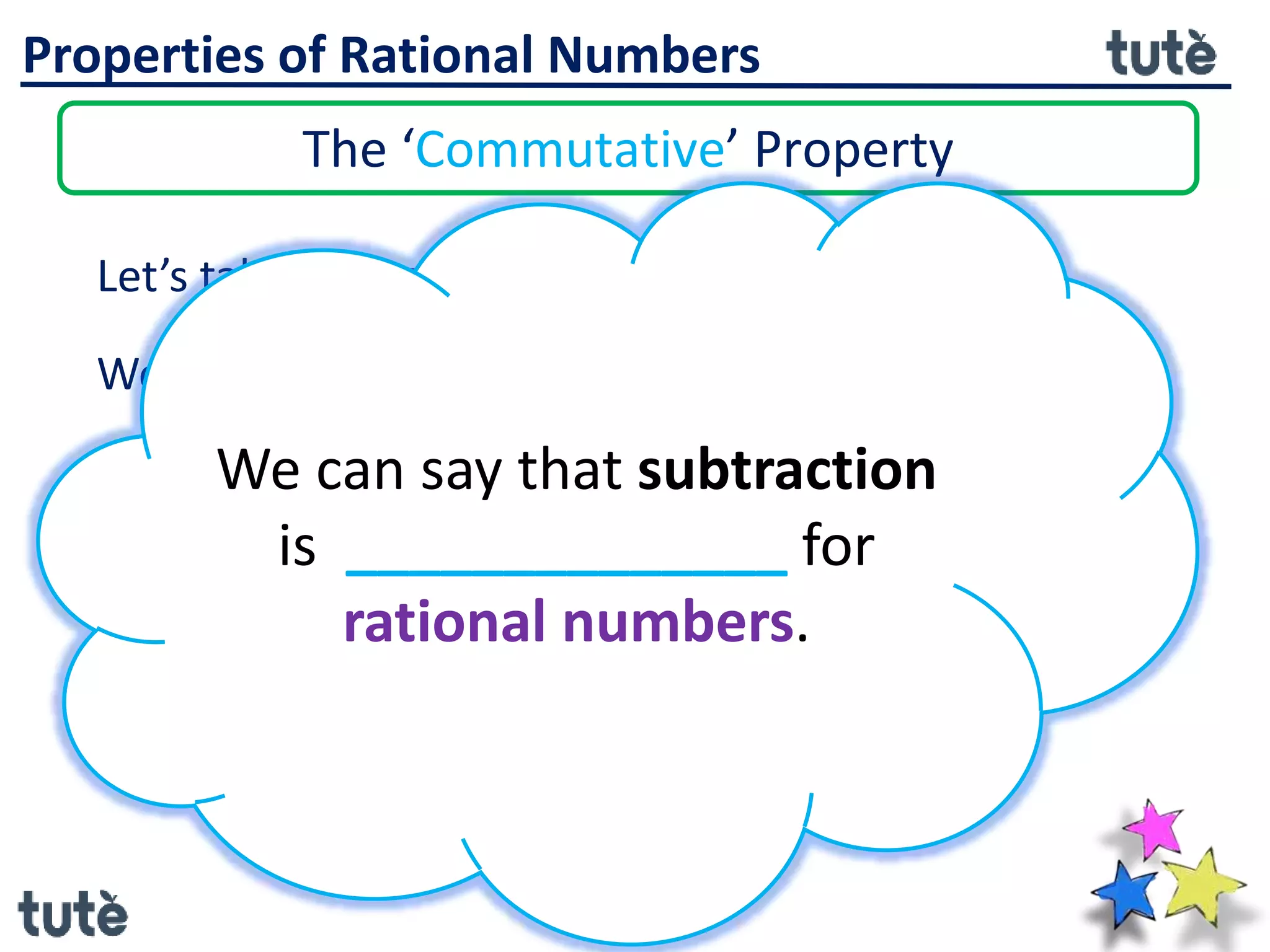 7th Maths - Properties Of Rational Numbers | PPTX