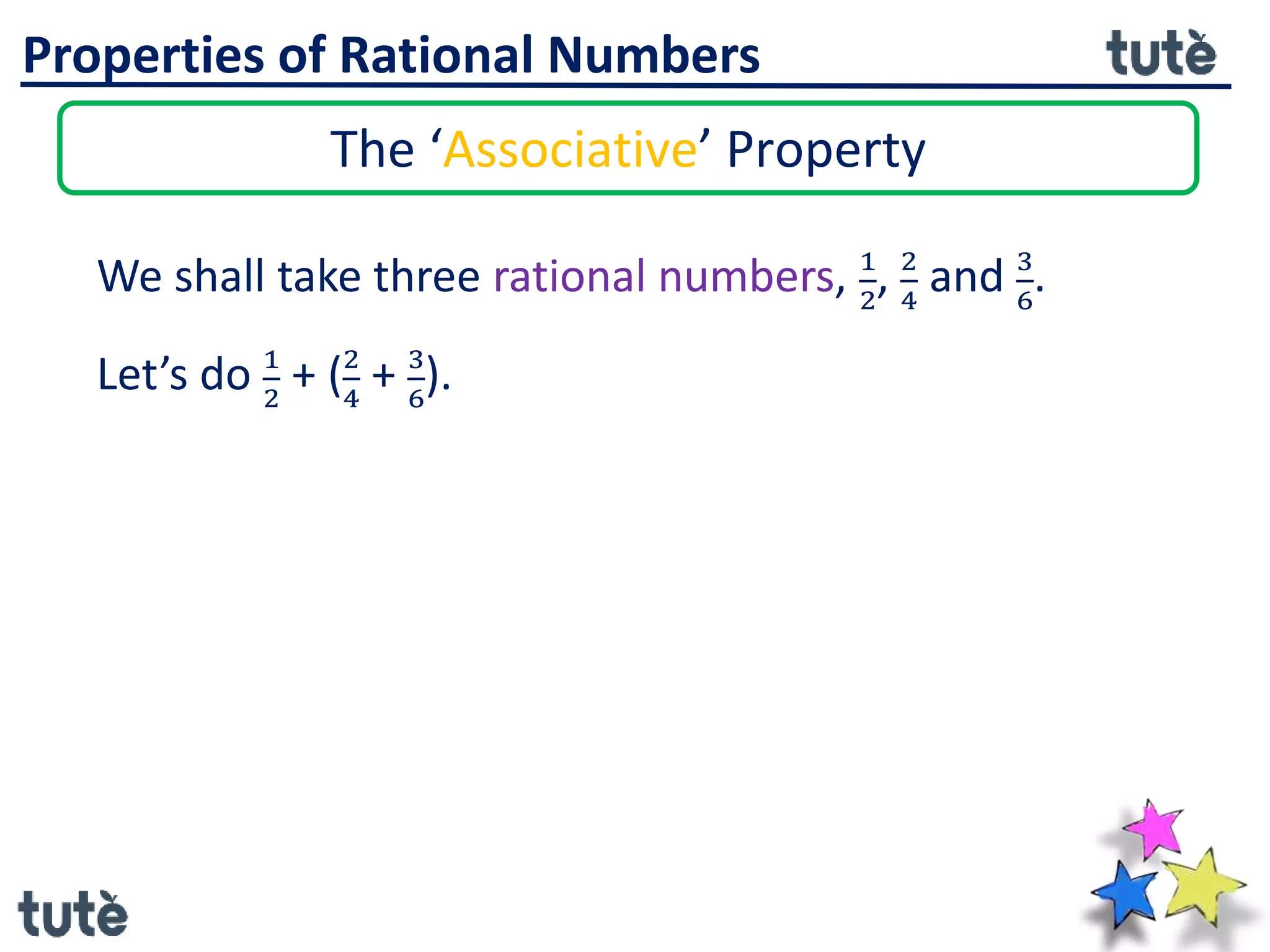 7th Maths - Properties Of Rational Numbers | PPTX