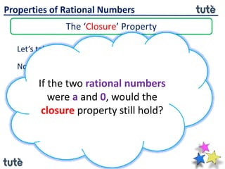 7th Maths - Properties Of Rational Numbers | PPTX