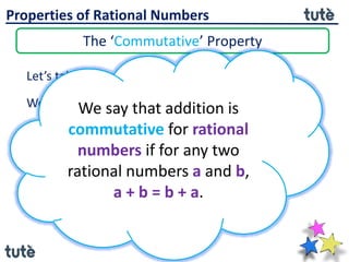 7th Maths - Properties Of Rational Numbers | PPTX