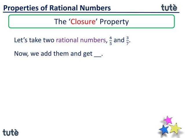 7th Maths - Properties Of Rational Numbers | PPTX | Science