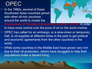 7th resources of sw asia - water and oil issues | PPT